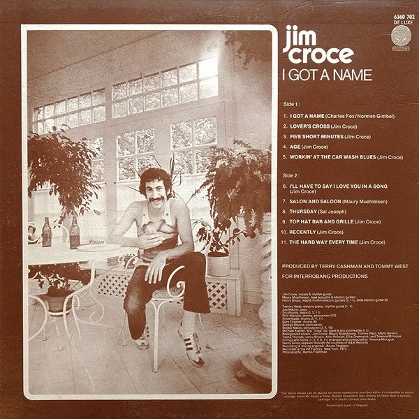 Jim Croce – I Got A Name (Used) (Mint Condition) - Gears For Ears